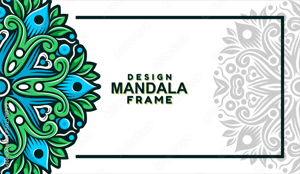 Vector mandala frame design, for your various types of advertising ...