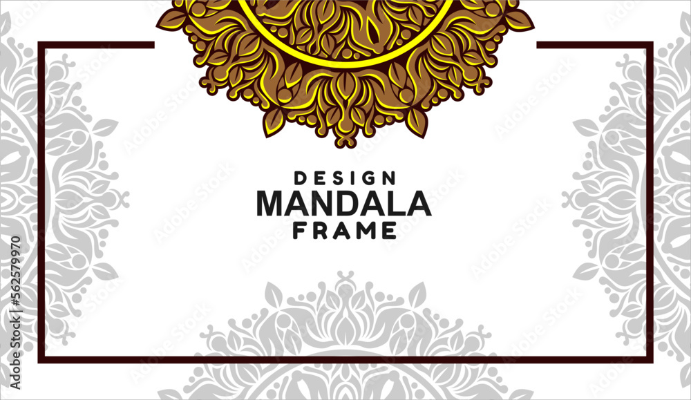 Vector mandala frame design, for your various types of advertising ...