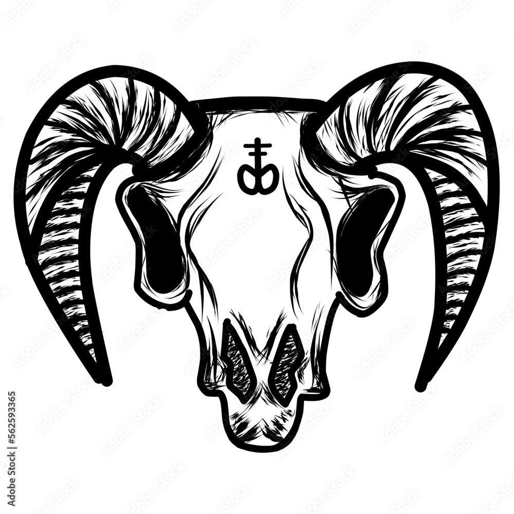 Satanic Symbol Vector Stock Vector | Adobe Stock