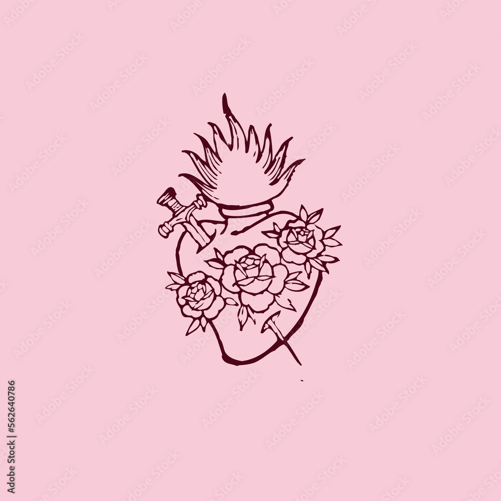 THESE HIGH QUALITY SACRED HEART JESUS VECTOR FOR USING VARIOUS TYPES OF ...