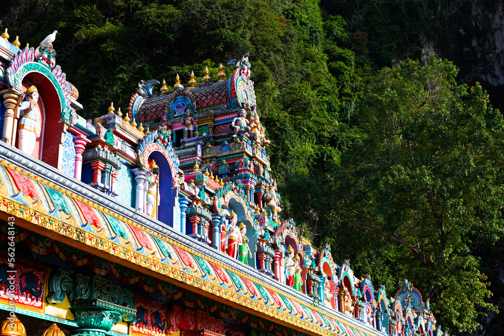 Colorful of Hindu temple in Batu Caves in Gombak, Selangor, Malaysia ...
