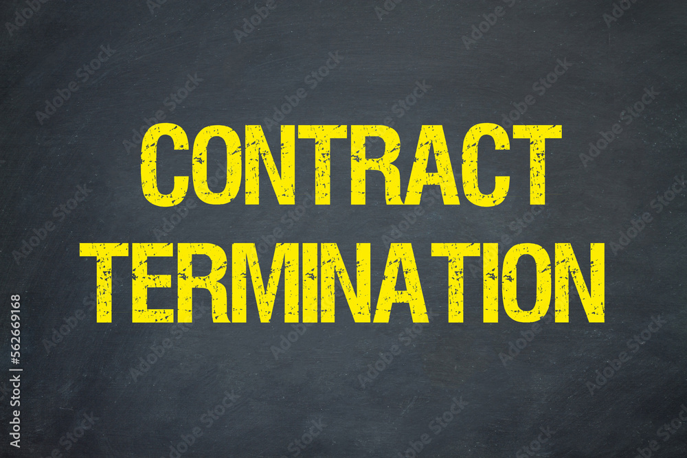 Contract termination Stock Illustration | Adobe Stock