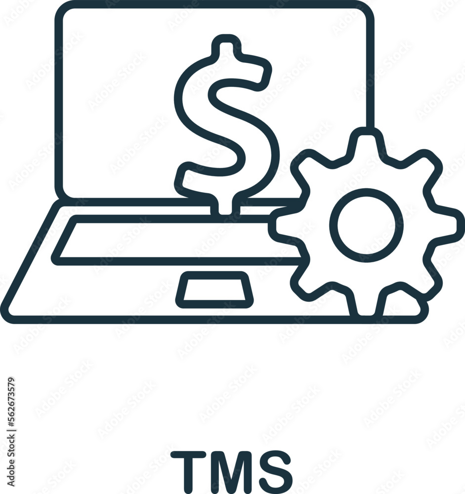 Tms icon. Monochrome simple Talent Development icon for templates, web ...