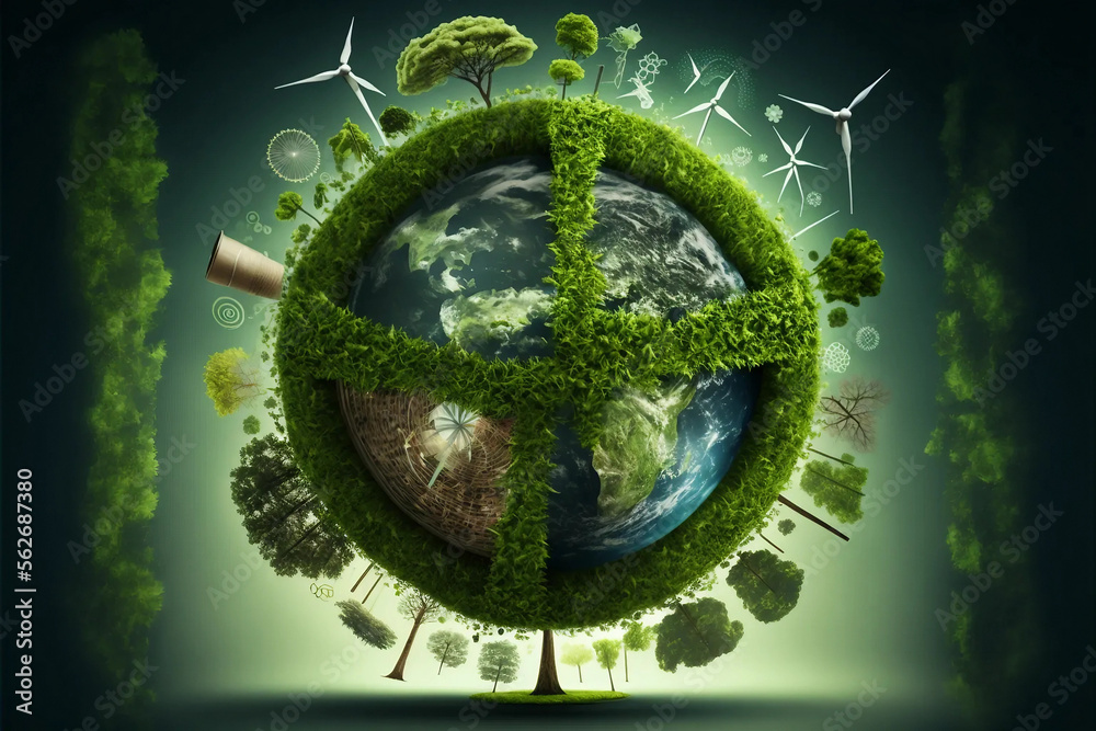 ภาพประกอบสต็อก Sustainable Development Of Clean Energy Renewable