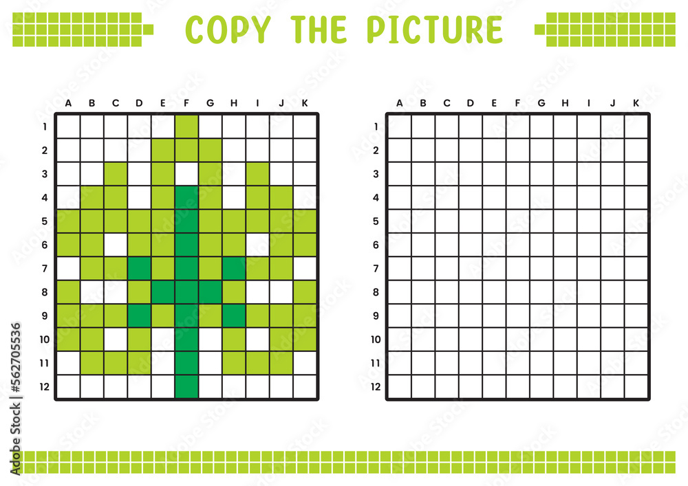Copy the picture, complete the grid image. Educational worksheets ...