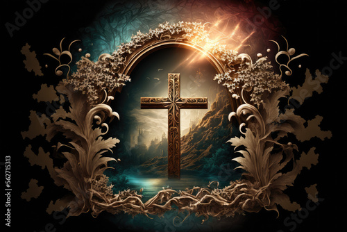Worship Background Cross