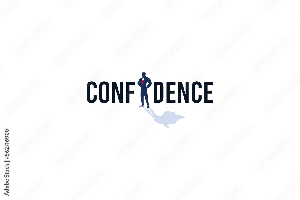 confidence logo with a combination of confidence lettering, a ...
