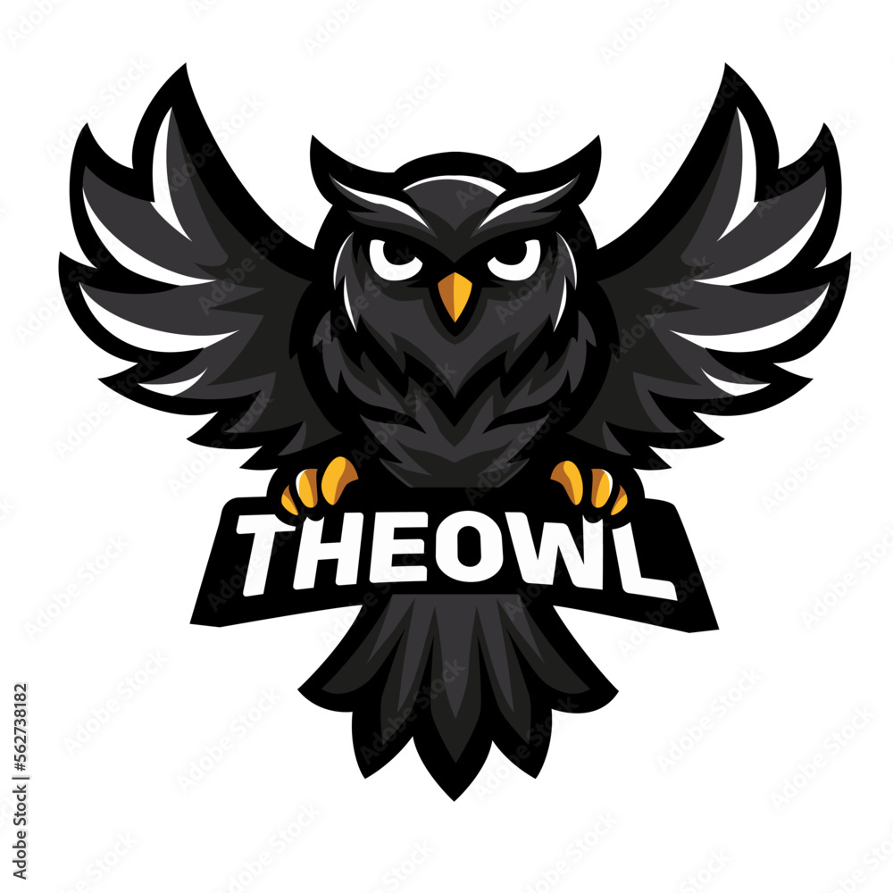 owl mascot logo design vector with modern illustration concept style ...