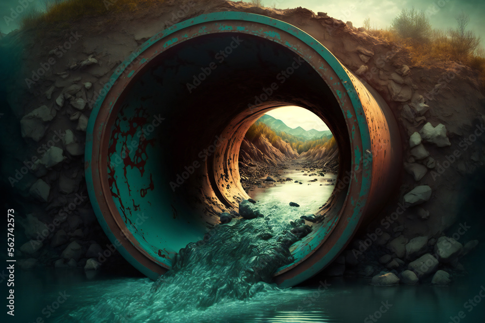 Water pollution concept, ai generated Stock Illustration | Adobe Stock
