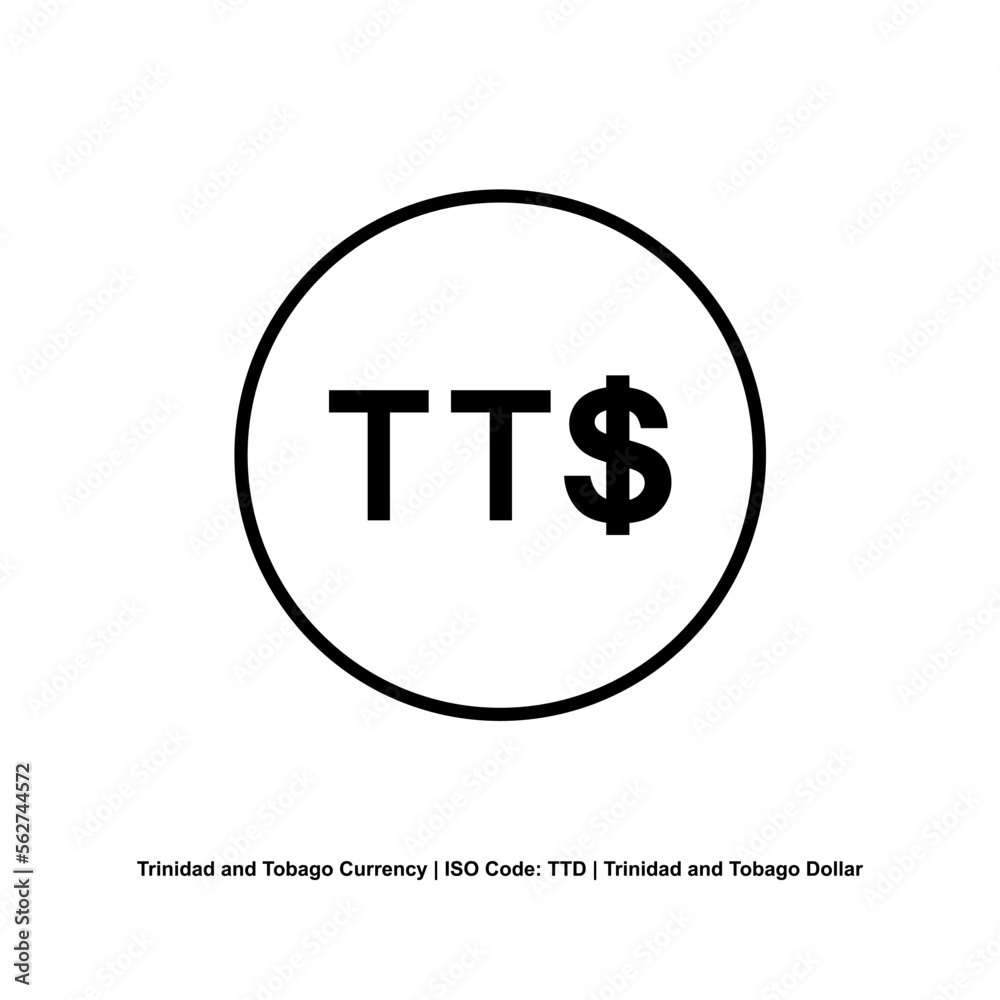 Vecteur Stock Trinidad and Tobago Currency Symbol, Trinidad and Tobago ...