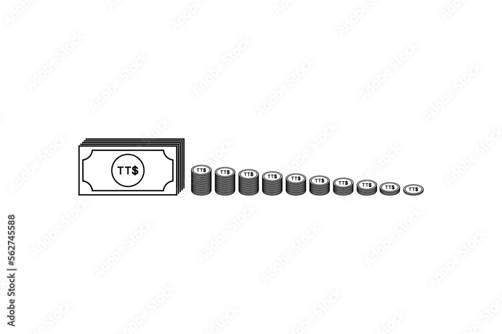 Vetor de Trinidad and Tobago Currency Symbol, Trinidad and Tobago ...