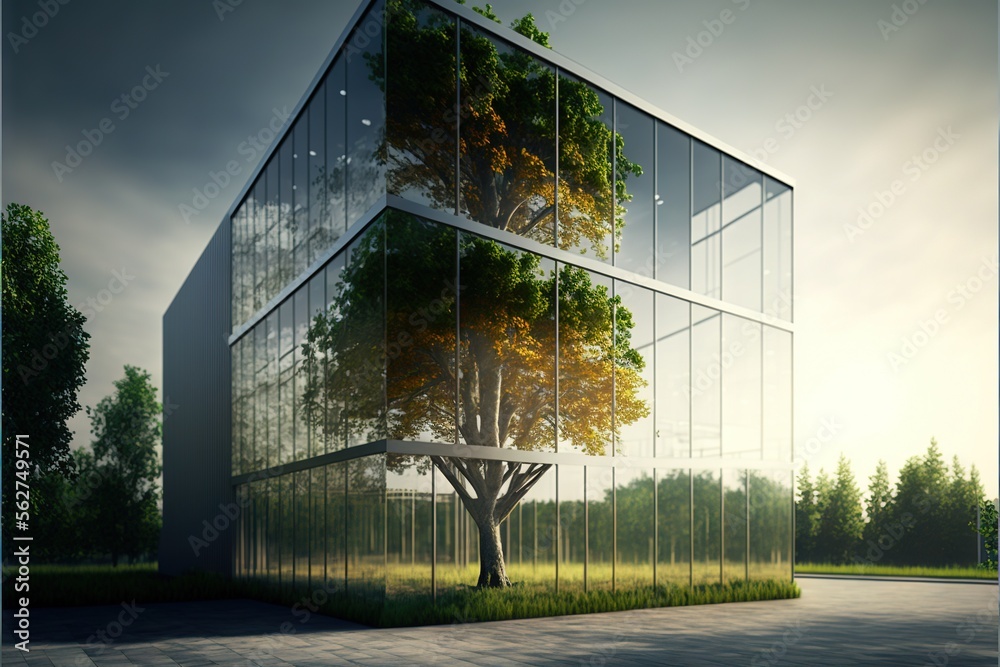 Glass Reflection Trees
