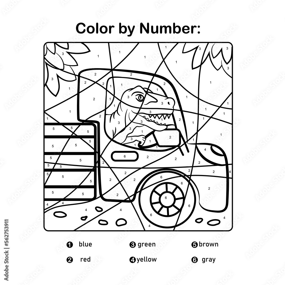 Dinosaur coloring page. Kids preschool activity coloring template Stock ...