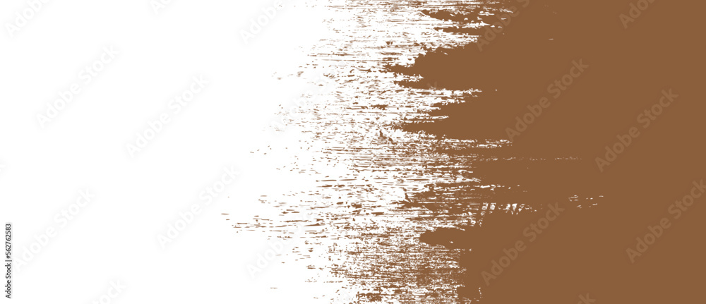 Brown brush stroke background. Brown ink splash on backdrop. Brush ...