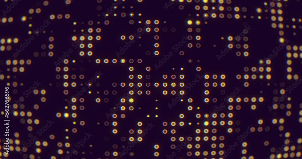 Animated glowing pixel dots digital background Stock Video | Adobe Stock