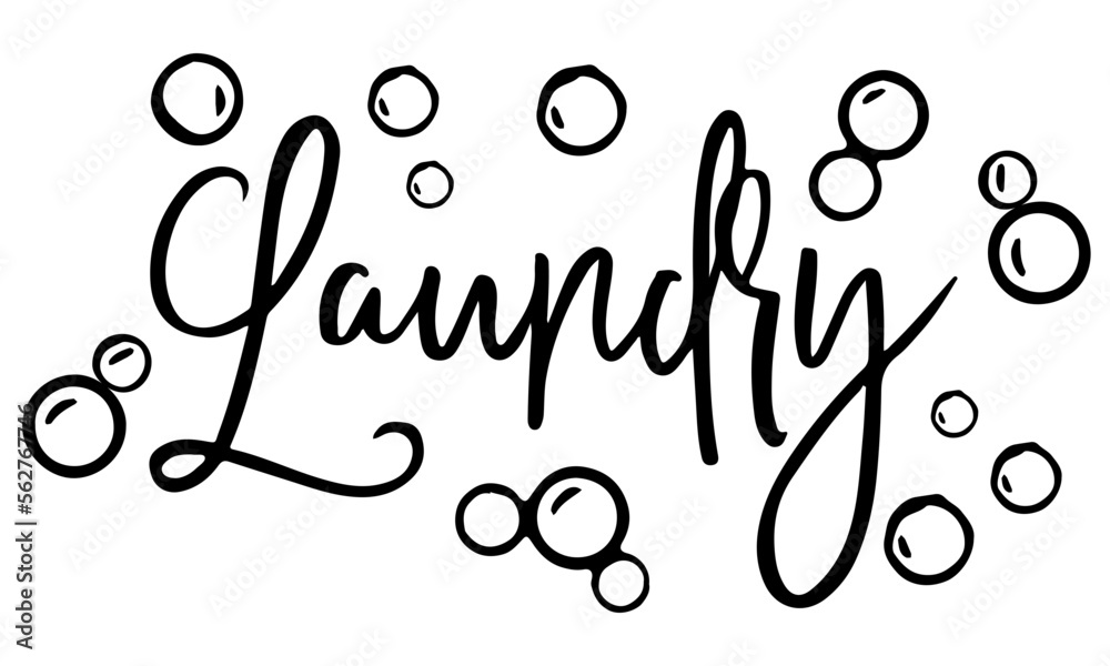 Laundry Bubbles Svg, Wash Dry Fold Repeat Wall Decal Svg, Washer and ...