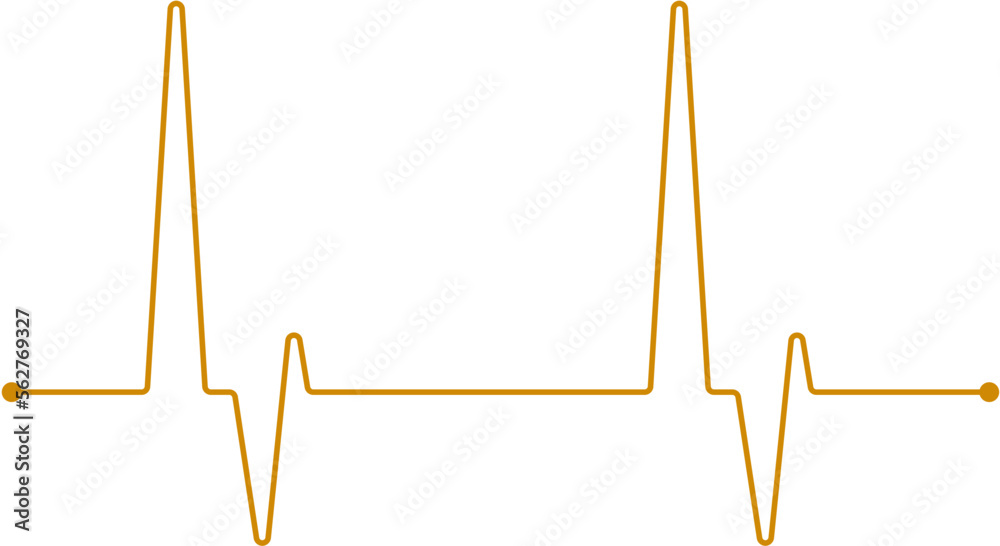 ECG Line Design Element Vector Stock Vector | Adobe Stock