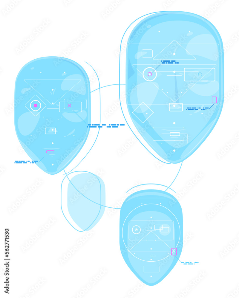 System technology of recognizing a human face, group of faces to ...