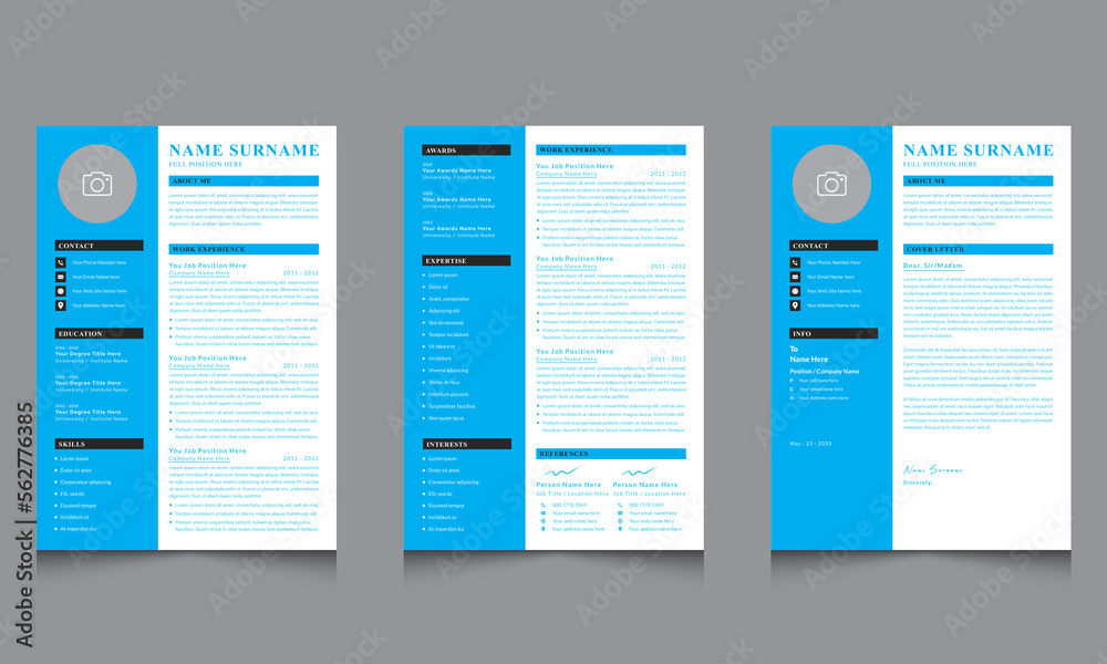 Professional Cv Template Vector Margin Resume Design Layout job ... Professional Cv Template Vector Margin Resume Design Layout job ...