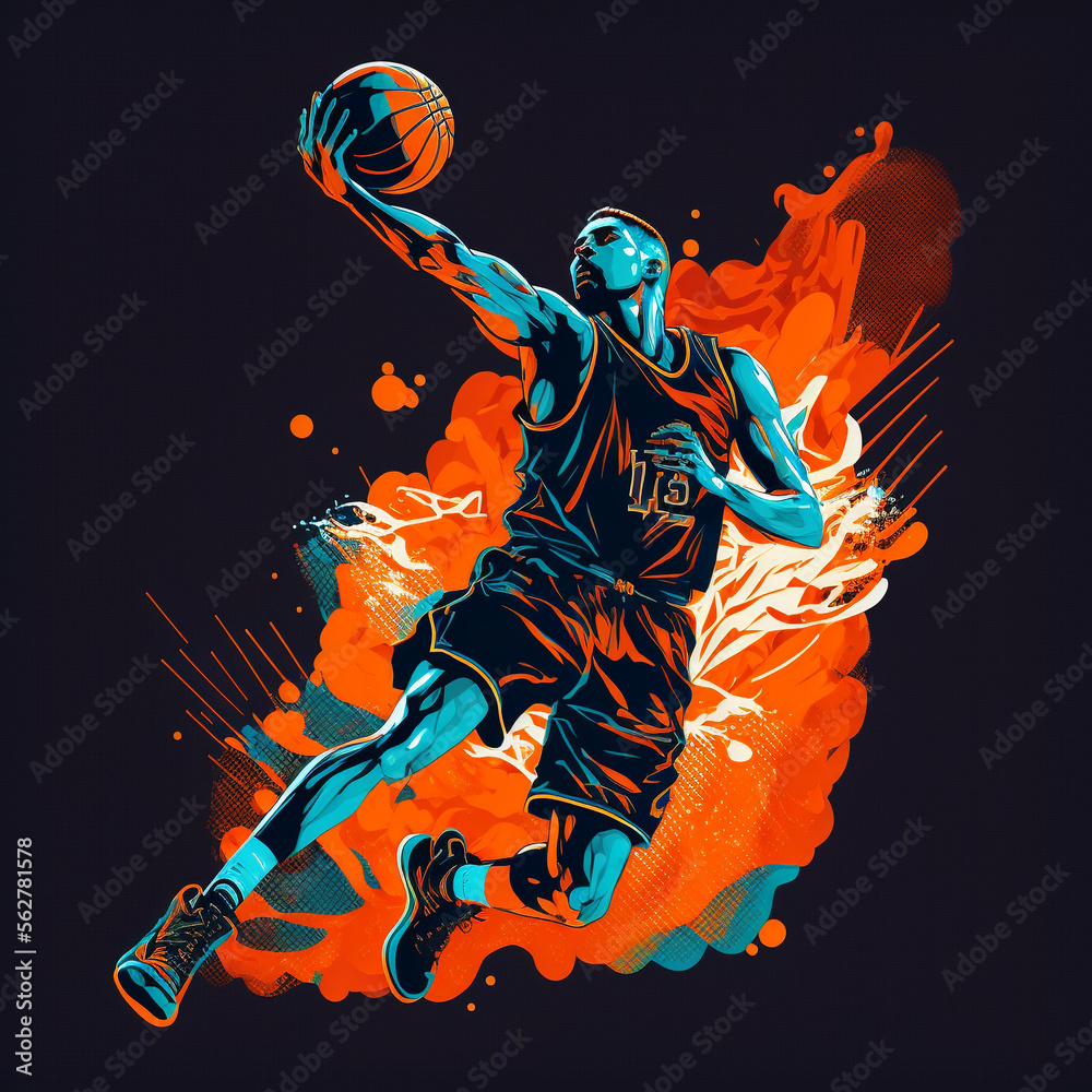 The Art of Basketball, A Tribute to the Game of Basketball Stock ...