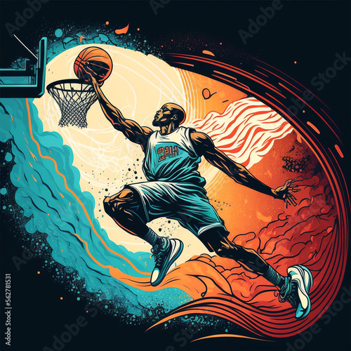 How To Draw Kevin Durant Dunking