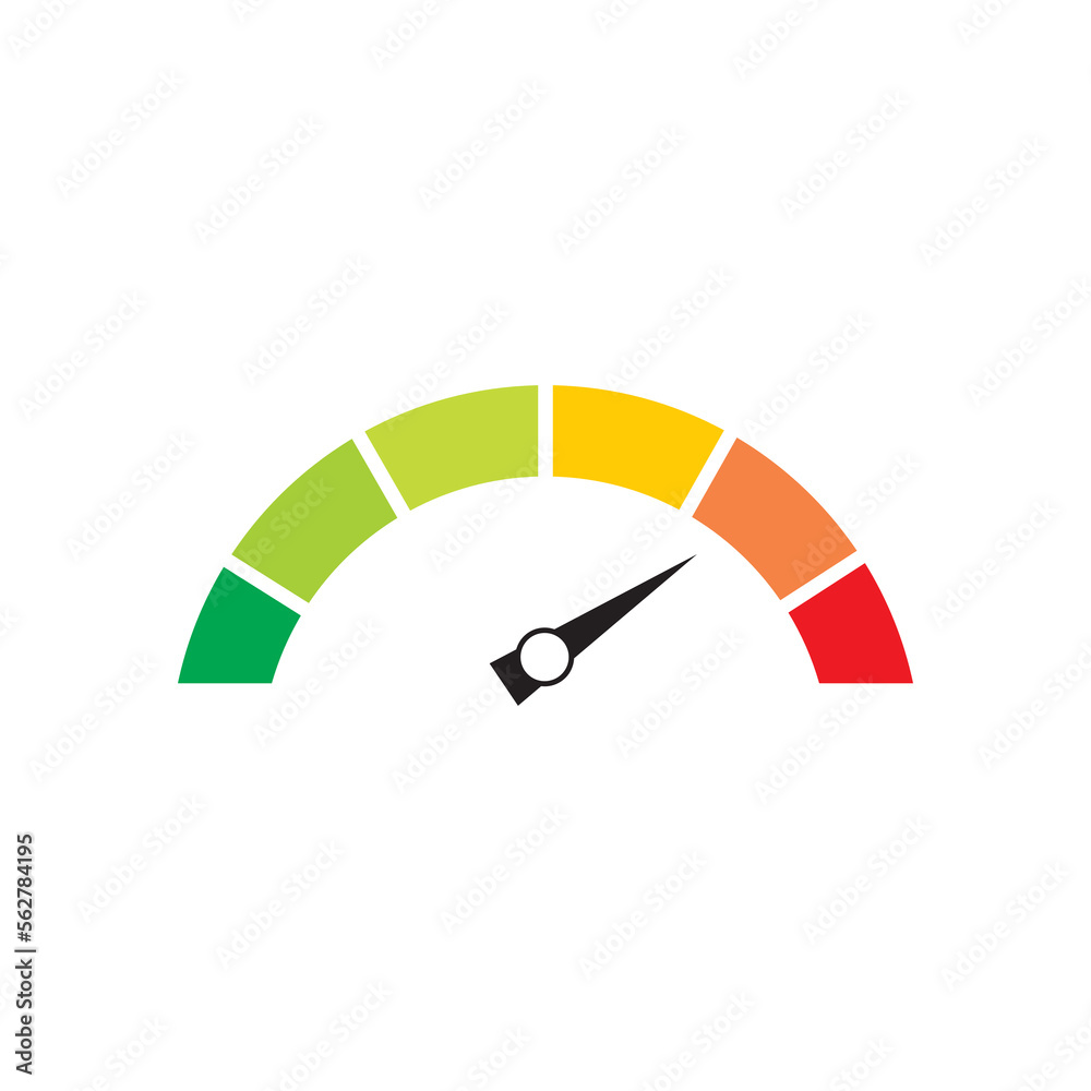 speedometer vector logo illustration sign Stock Vector | Adobe Stock