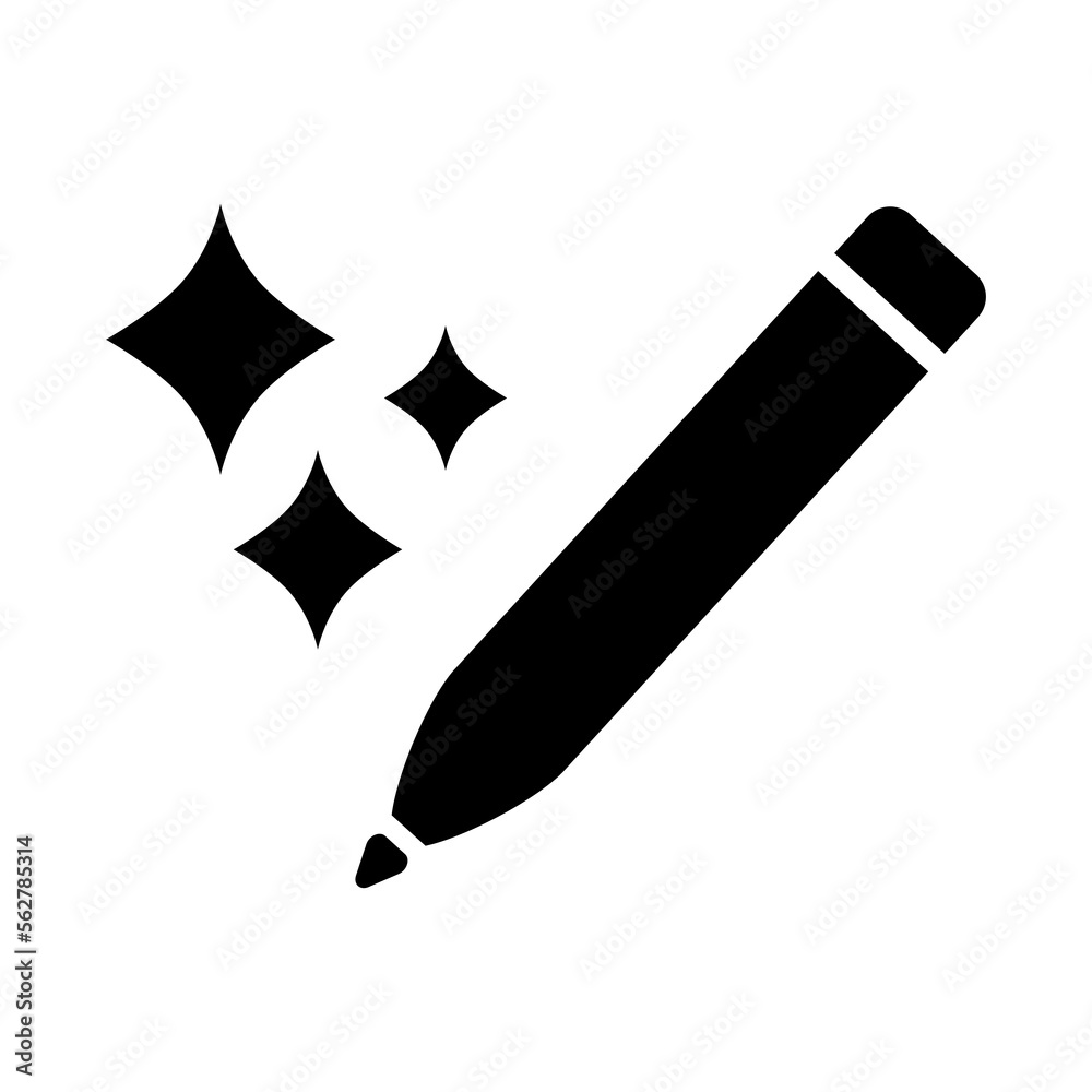 Edit icon. coloring pen symbol. filter effect sign for apps and ...