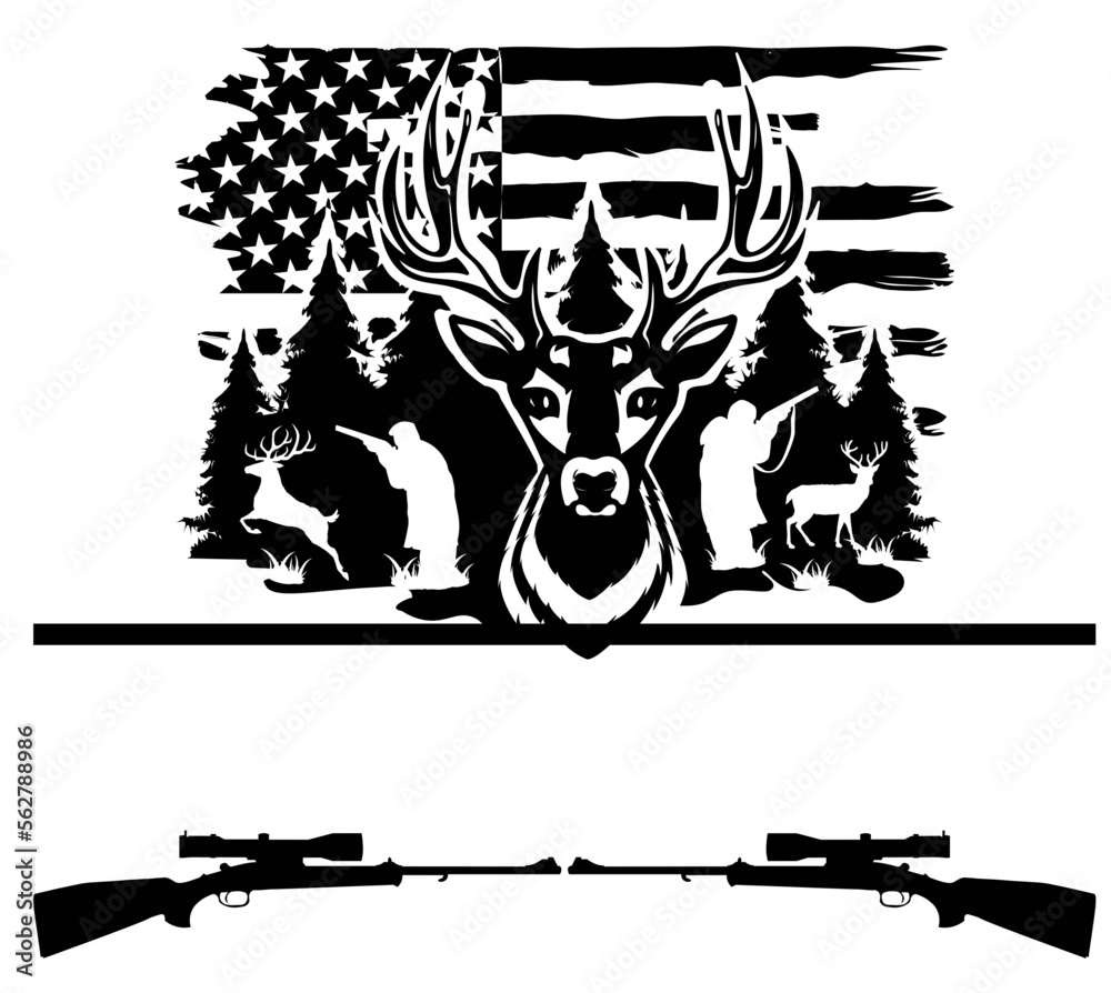 Deer Hunting name frame sign SVG png, hunter svg, hunting svg, deer svg ...
