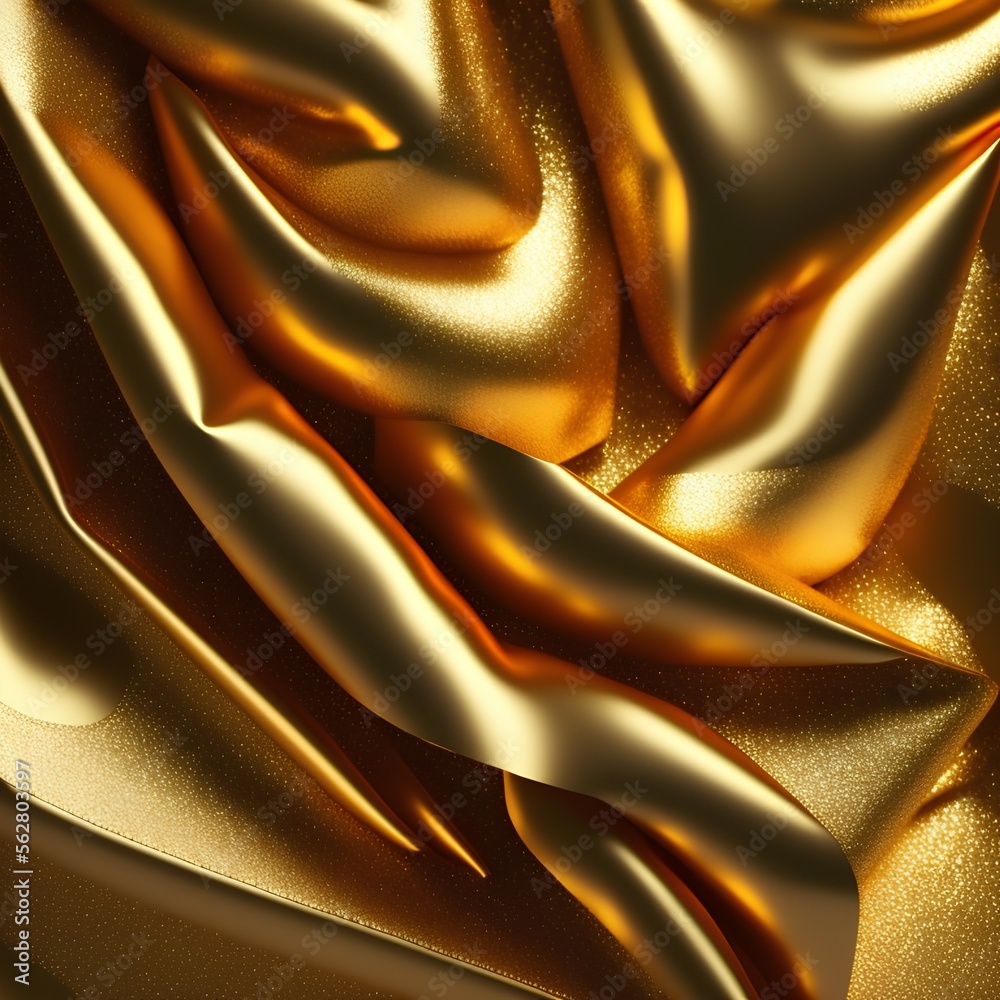 Generative AI-generated Gold Paper Sheet Texture on a Cardboard ...