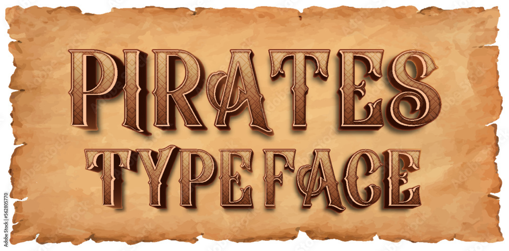 PIRATE Modern Bold Font. Regular Italic Number Typography urban style ...