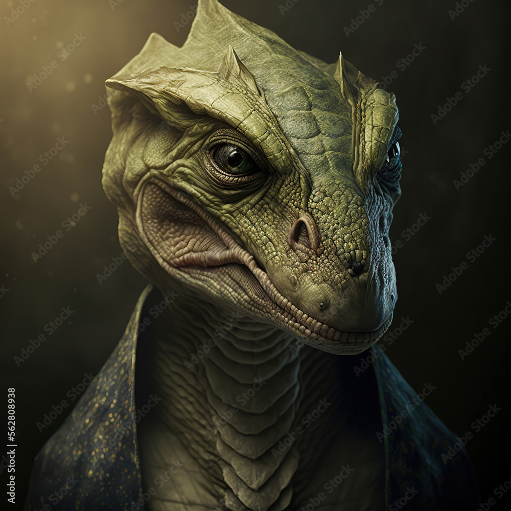 creepy ancient reptilian alien, sci-fi horror movie character ...