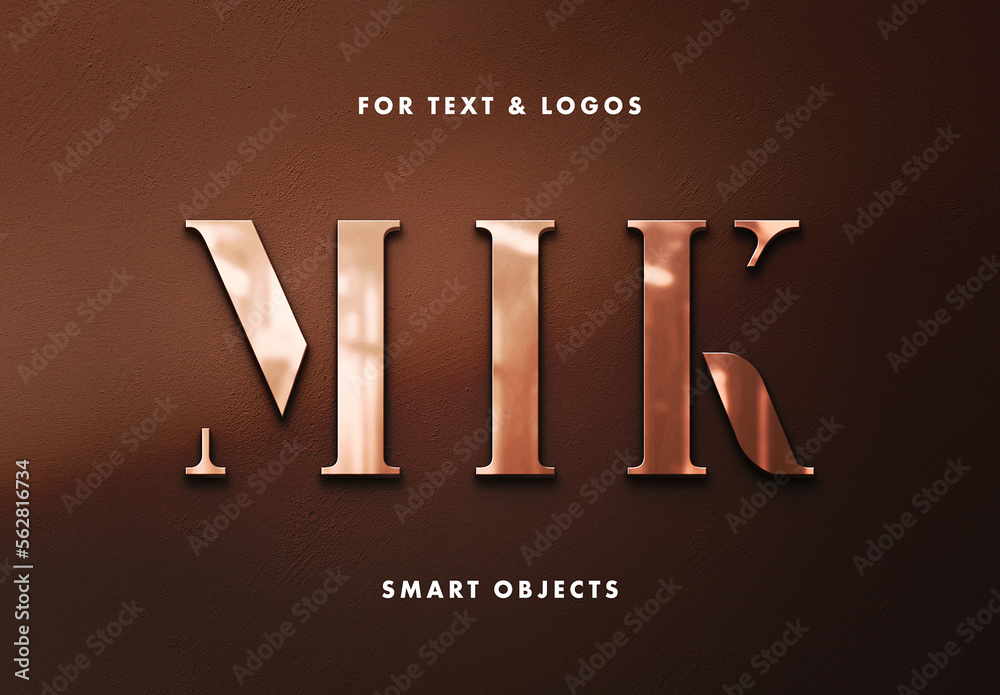 Reflection Logo Mockup Stock Template | Adobe Stock