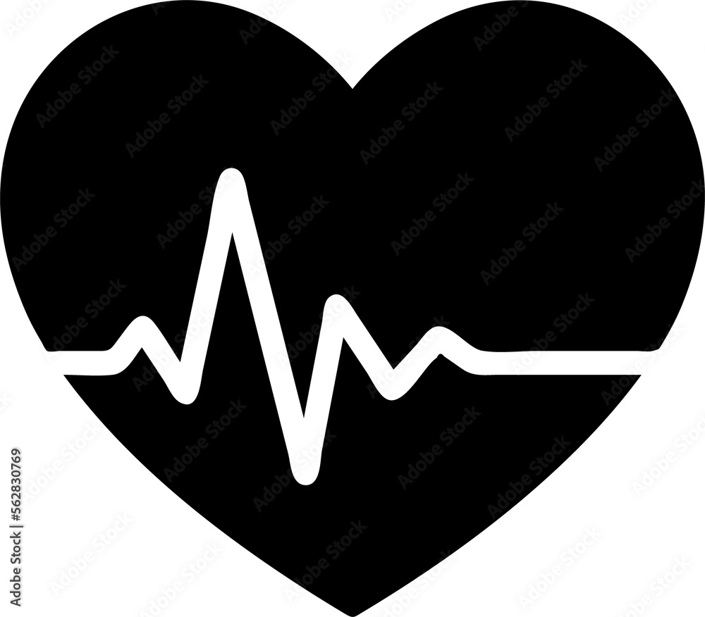 blood pressure , cardiogram, health EKG, ECG logo, black heart with ...