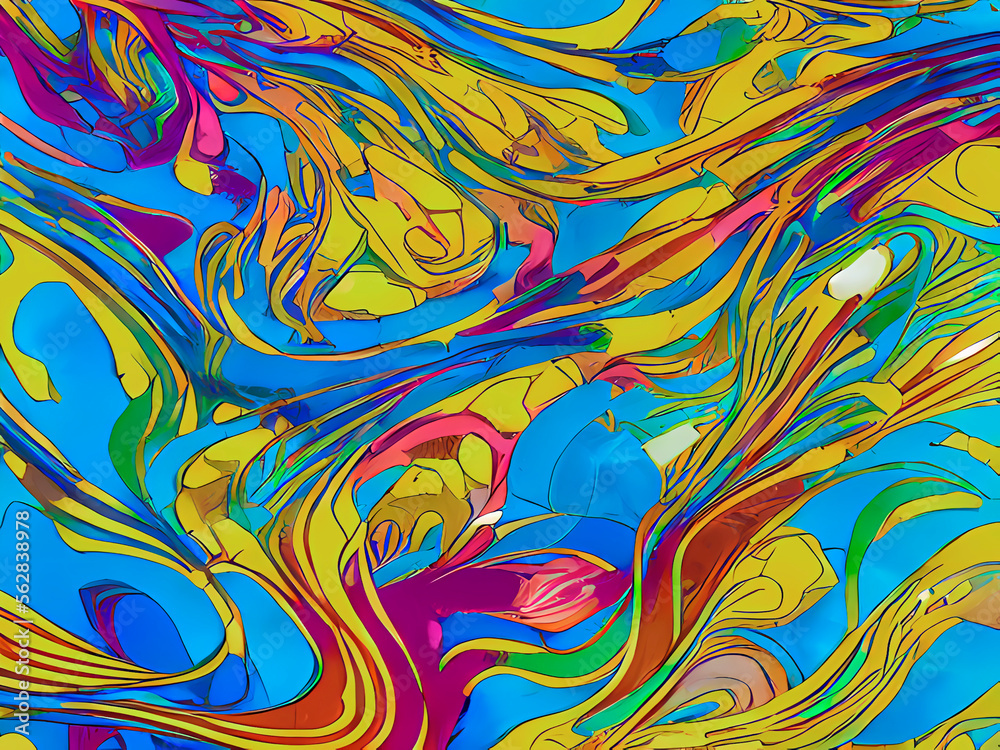 Generative AI illustration of a colorful rainbow background, bold ...