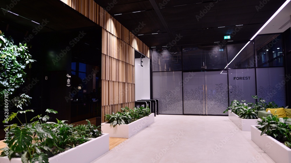 Warsaw, Poland. 19 January 2023. The interior of the Forest office ...