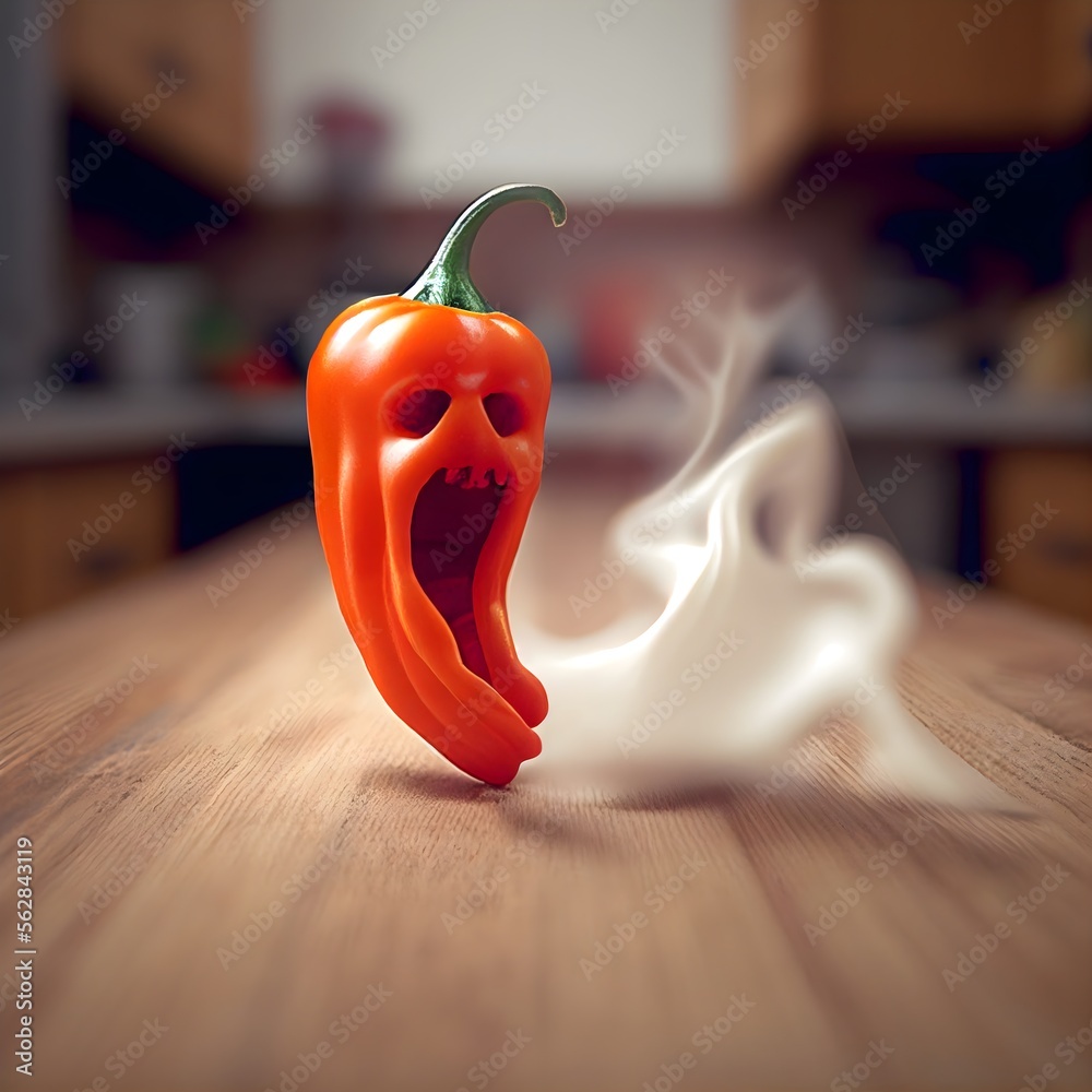 ghost pepper Stock Illustration | Adobe Stock