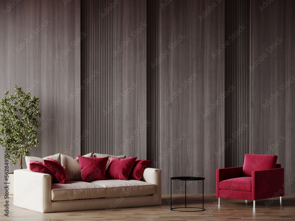 Lounge reception - viva magenta 2023 color design interior room ...