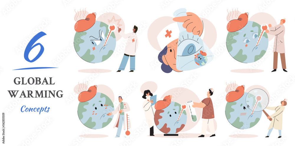 Climate change concept. Global warming design. Nature environment ...