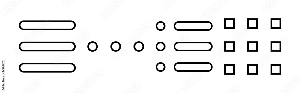 Menu Icon vector for web and mobile app. web menu sign and symbol ...