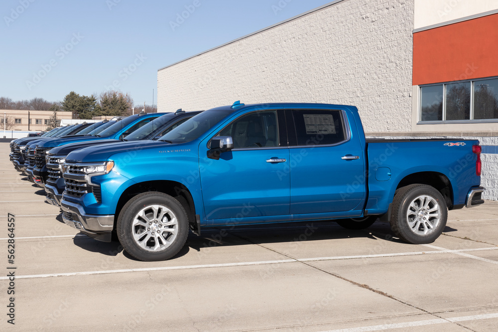 Chevrolet Silverado 1500 display. Chevy offers the Silverado in WT ...