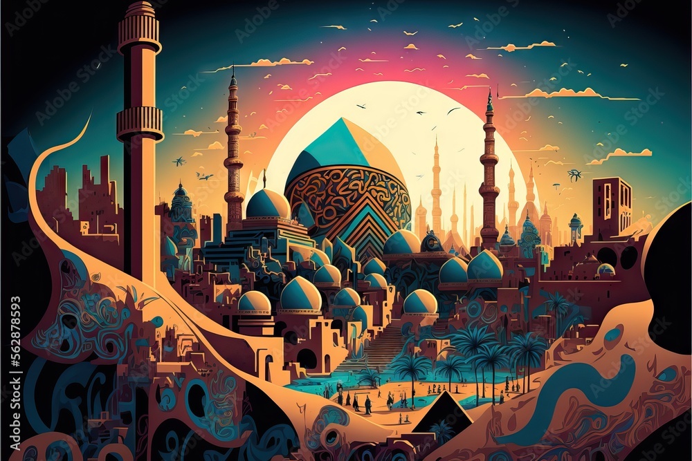 Psychedelic City, With Lisergic visions between desert, pyramids, magic ...