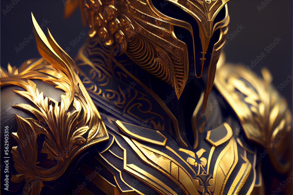 golden armor Stock Illustration | Adobe Stock