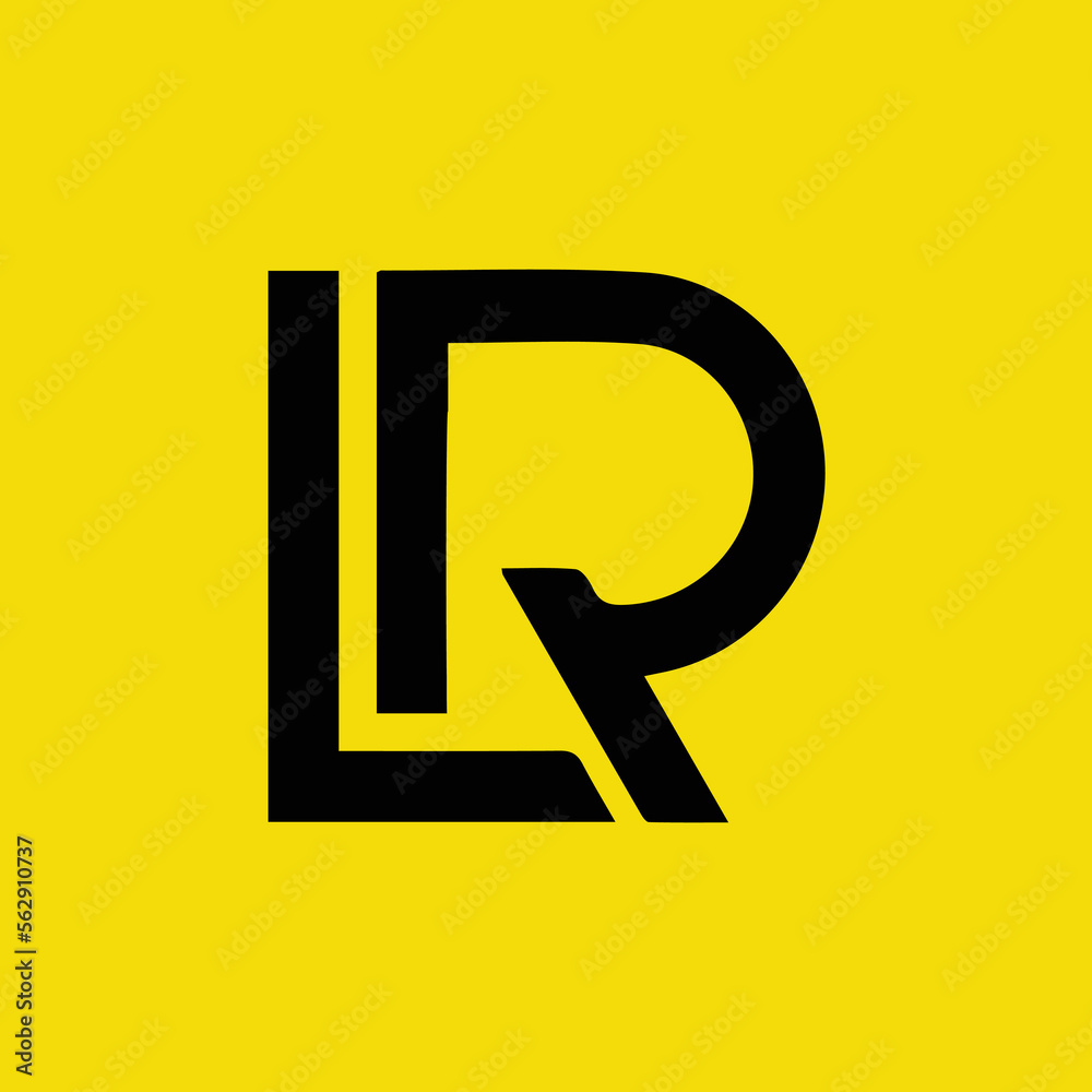 LR LR Logo Design, Creative Minimal Letter LR LR Monogram Stock Vector ...