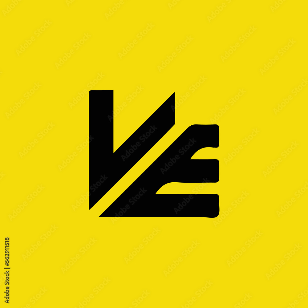 VE VE Logo Design, Creative Minimal Letter VE VE Monogram Stock Vector ...