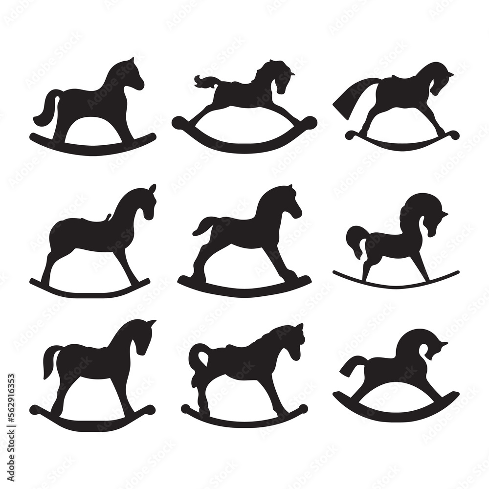 Rocking Horse Stencil