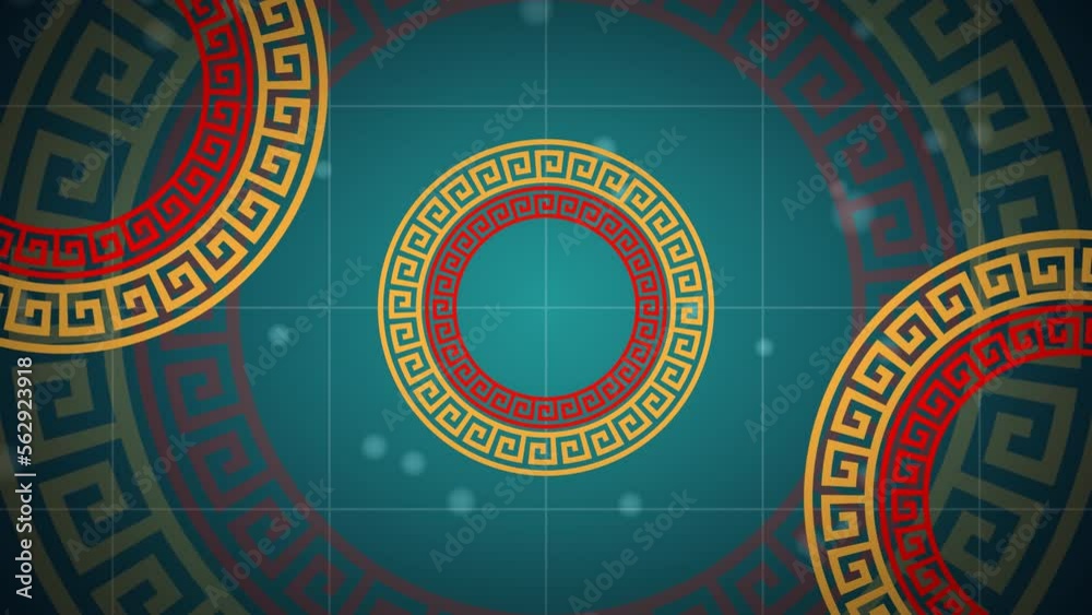 Meander pattern, Greek Antique pattern bg animation in 4K. Stylish ...