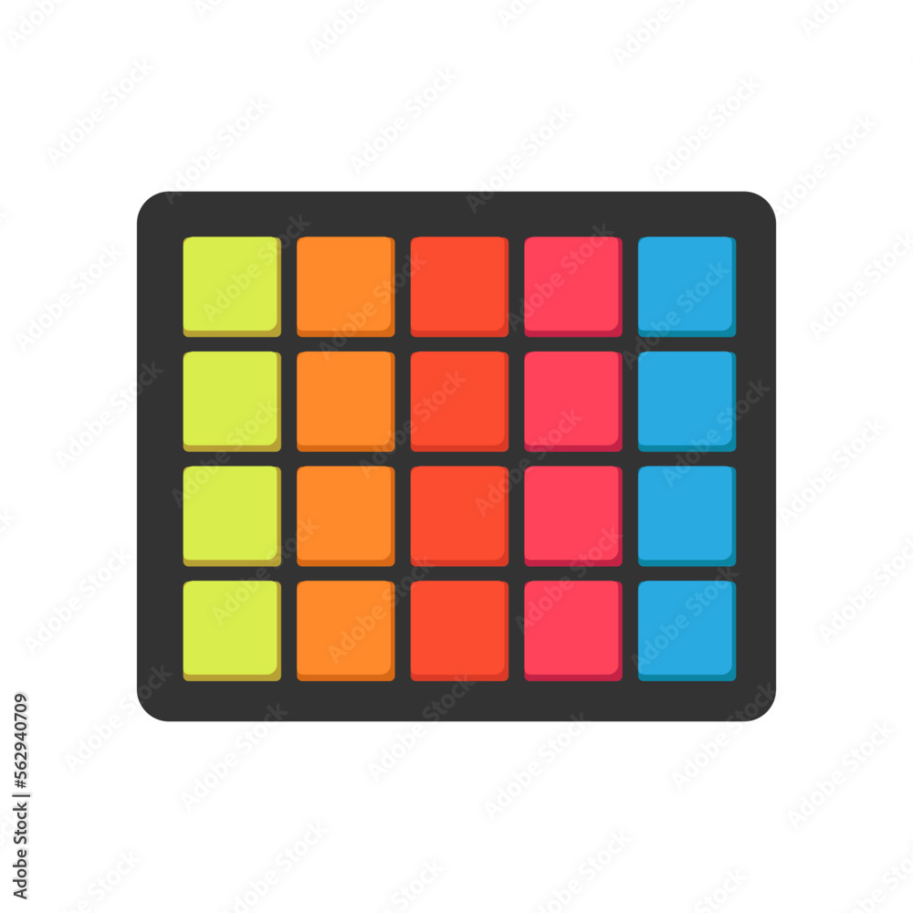 Dashboard on control panel vector illustration. Retro terminal element ...