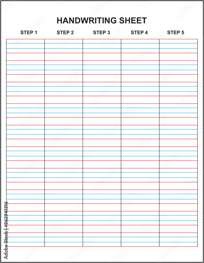 Writing practice printable four line worksheet for preschool ...