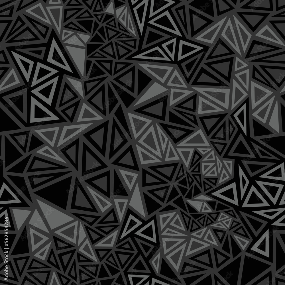 Triangle geometric texture seamless pattern. Abstract modern camo ...