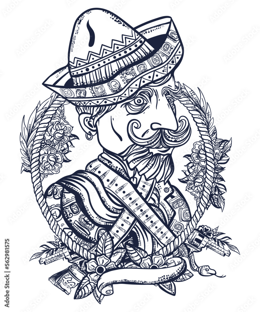 Conquistador warrior portrait. Hand drawn cartoon character set. Old ...